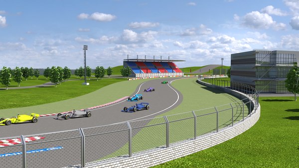 3D Dragway Stadium and F1 Race Track model - TurboSquid 1793197