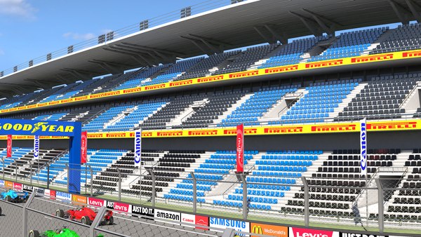 3D Dragway Stadium and F1 Race Track model - TurboSquid 1793197
