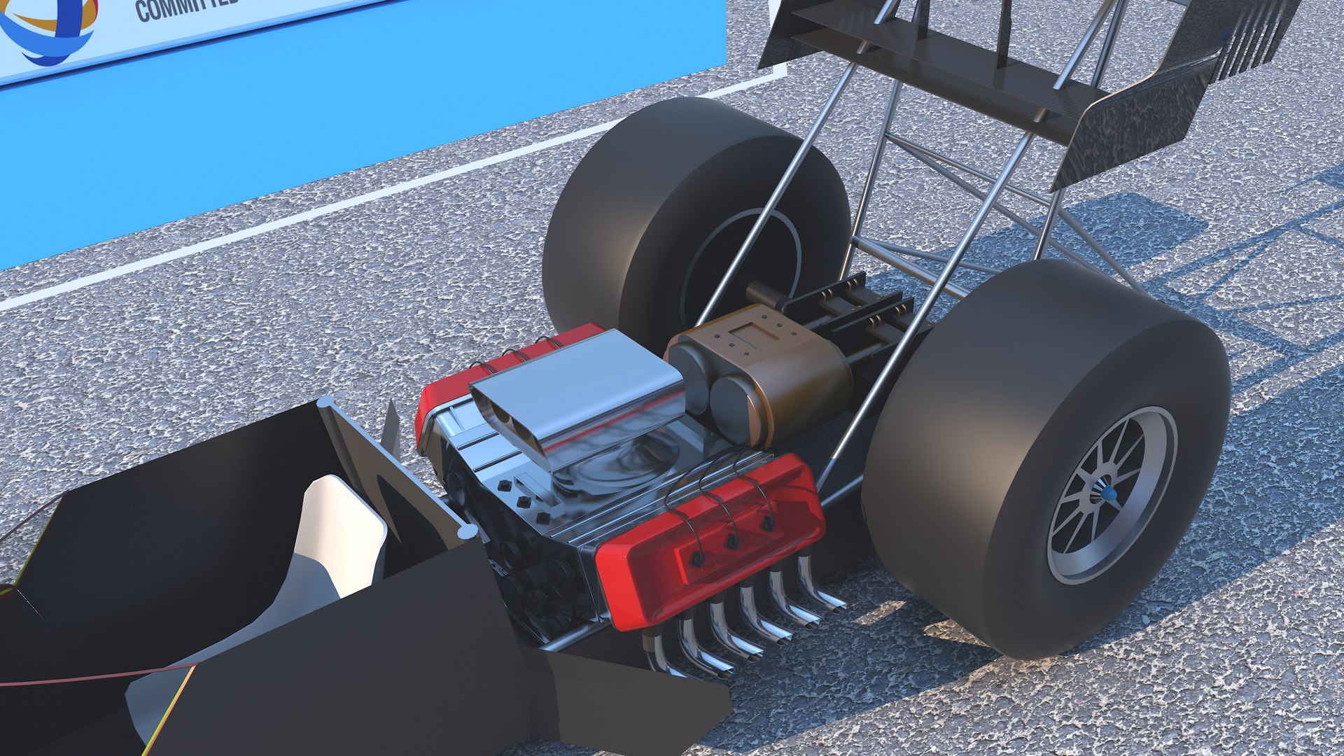 3D Dragway Stadium And F1 Race Track Model - TurboSquid 1793197