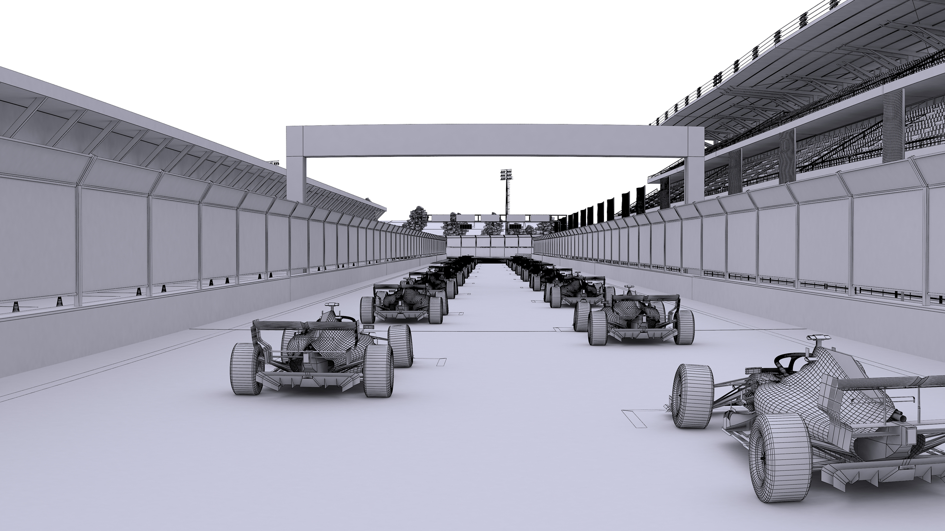 3D Dragway Stadium and F1 Race Track model - TurboSquid 1793197