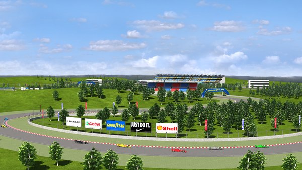 3D Dragway Stadium and F1 Race Track model - TurboSquid 1793197