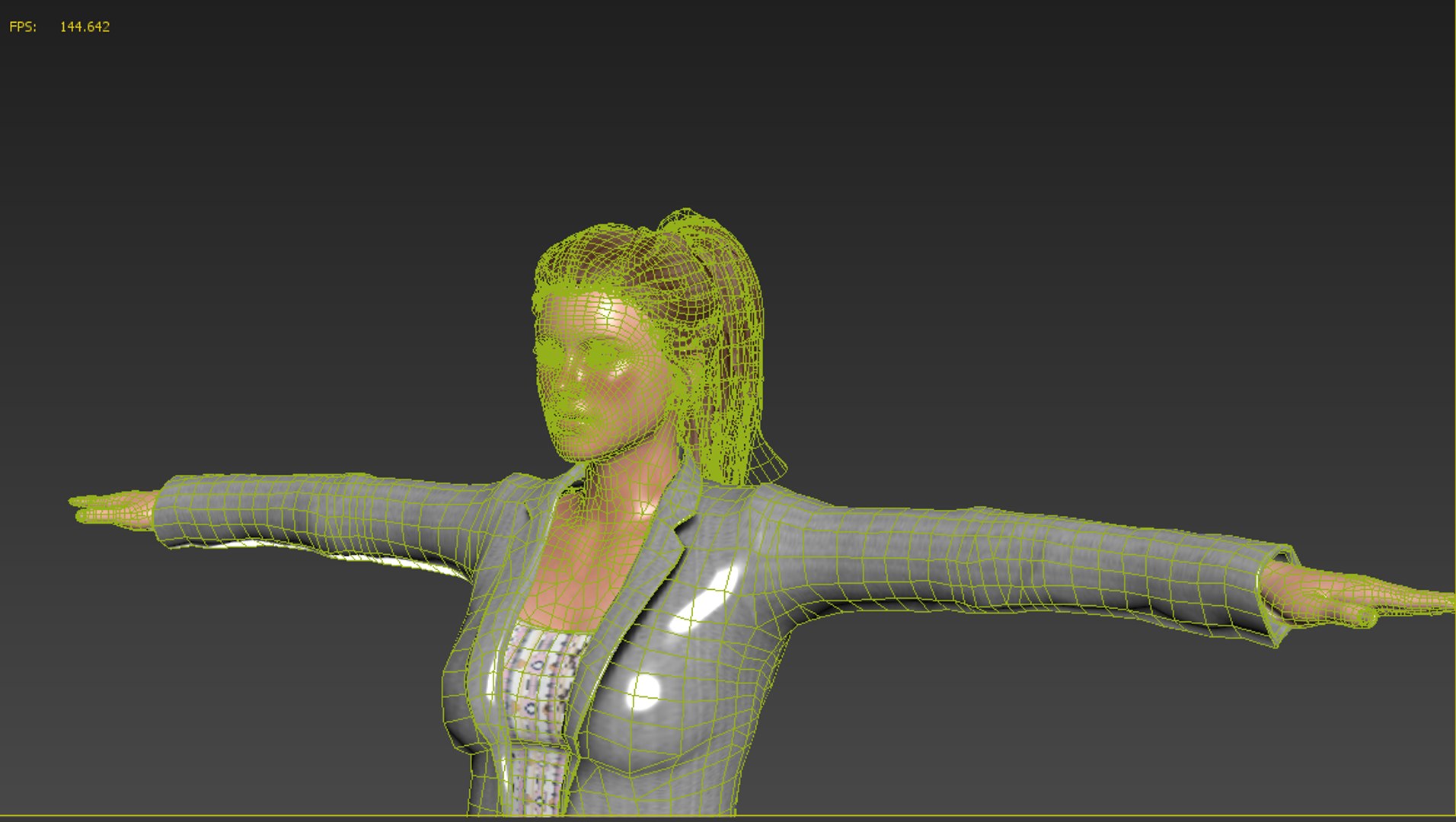 3D Female Clothed Office Model - TurboSquid 1208587