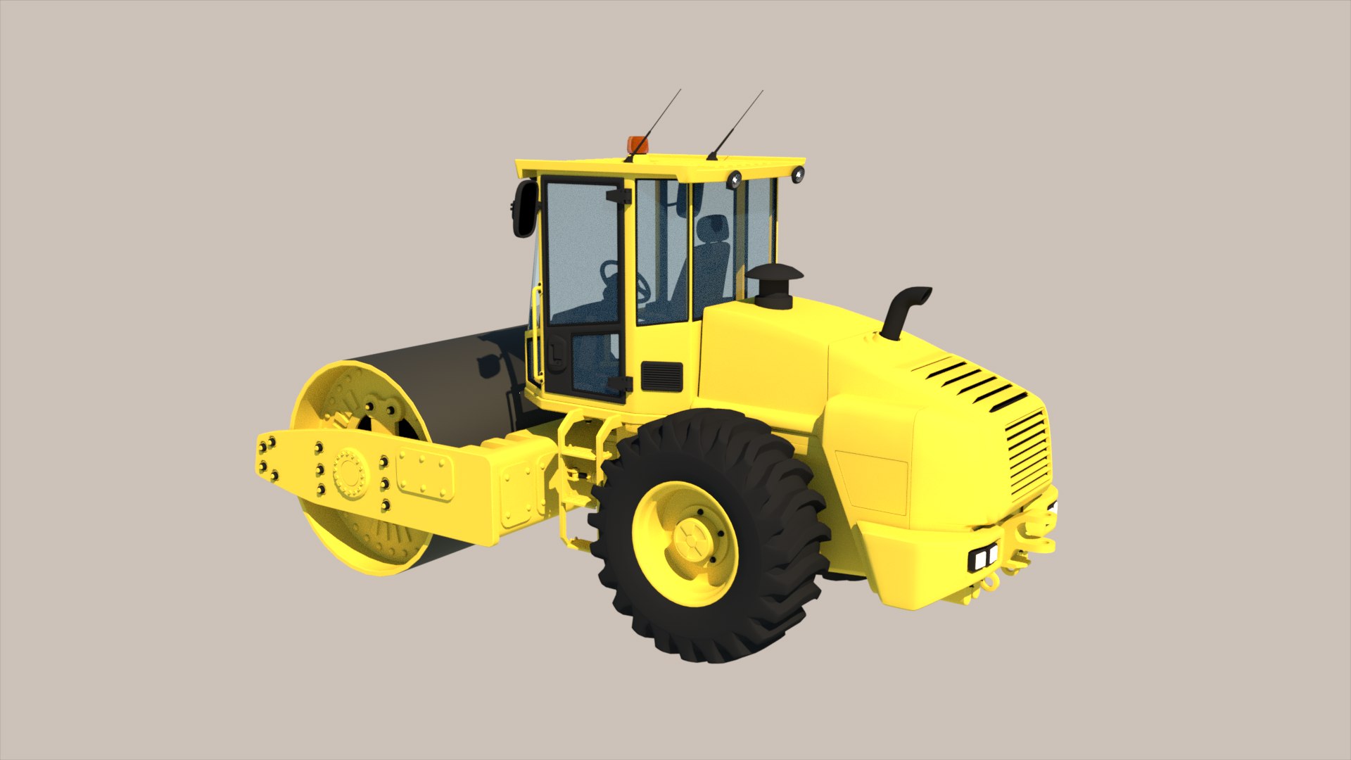 Road Roller 3D - TurboSquid 1947148