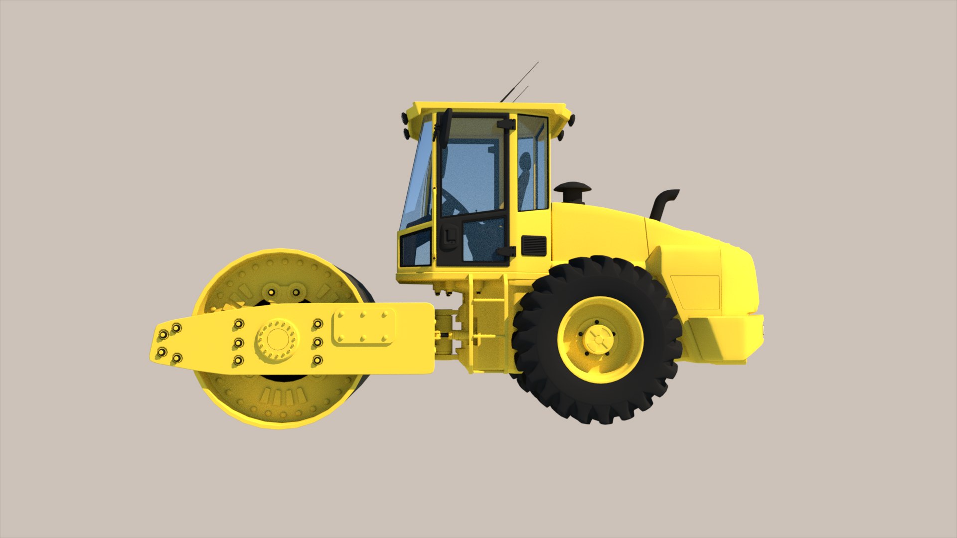 Road Roller 3D - TurboSquid 1947148