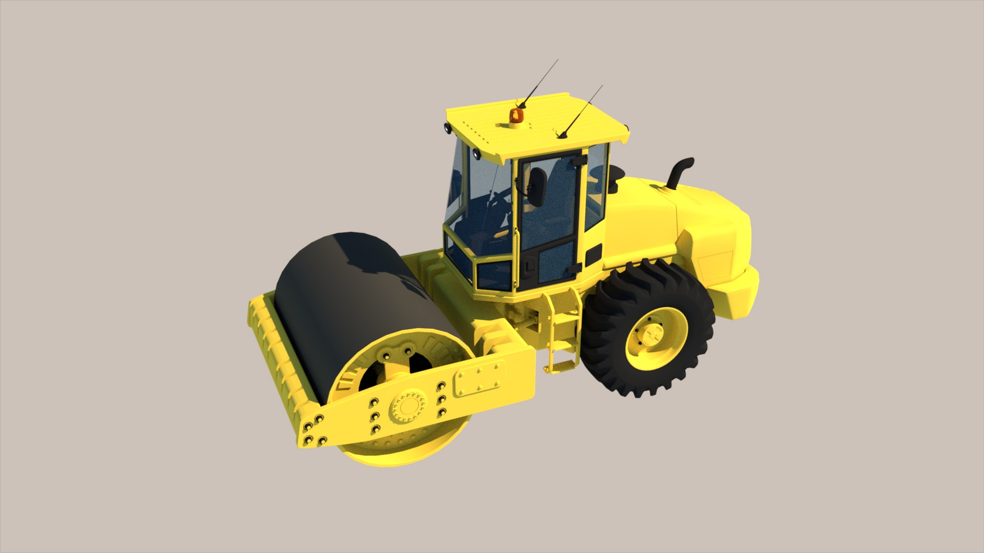 Road Roller 3D - TurboSquid 1947148