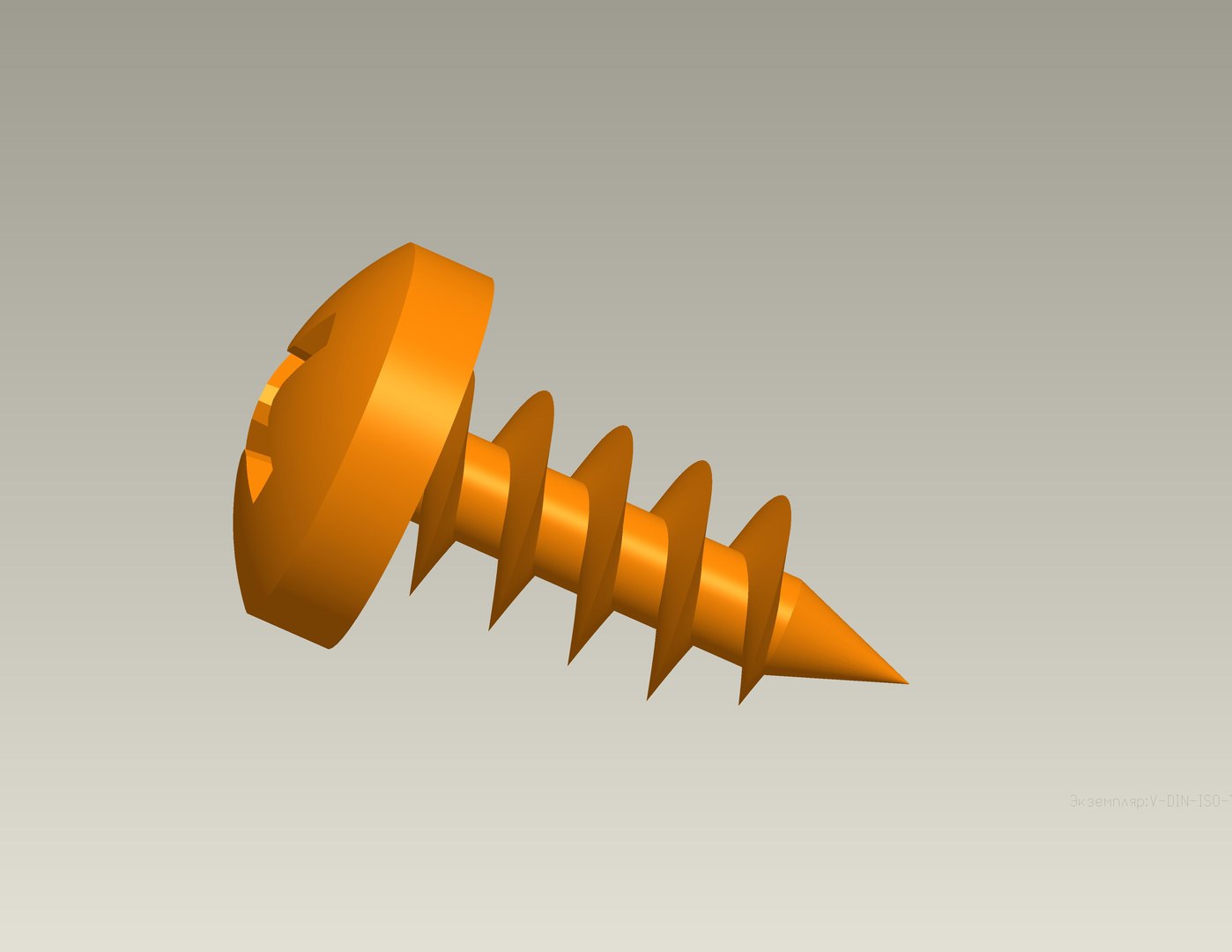 Screw Din-iso-7049-90 Obj