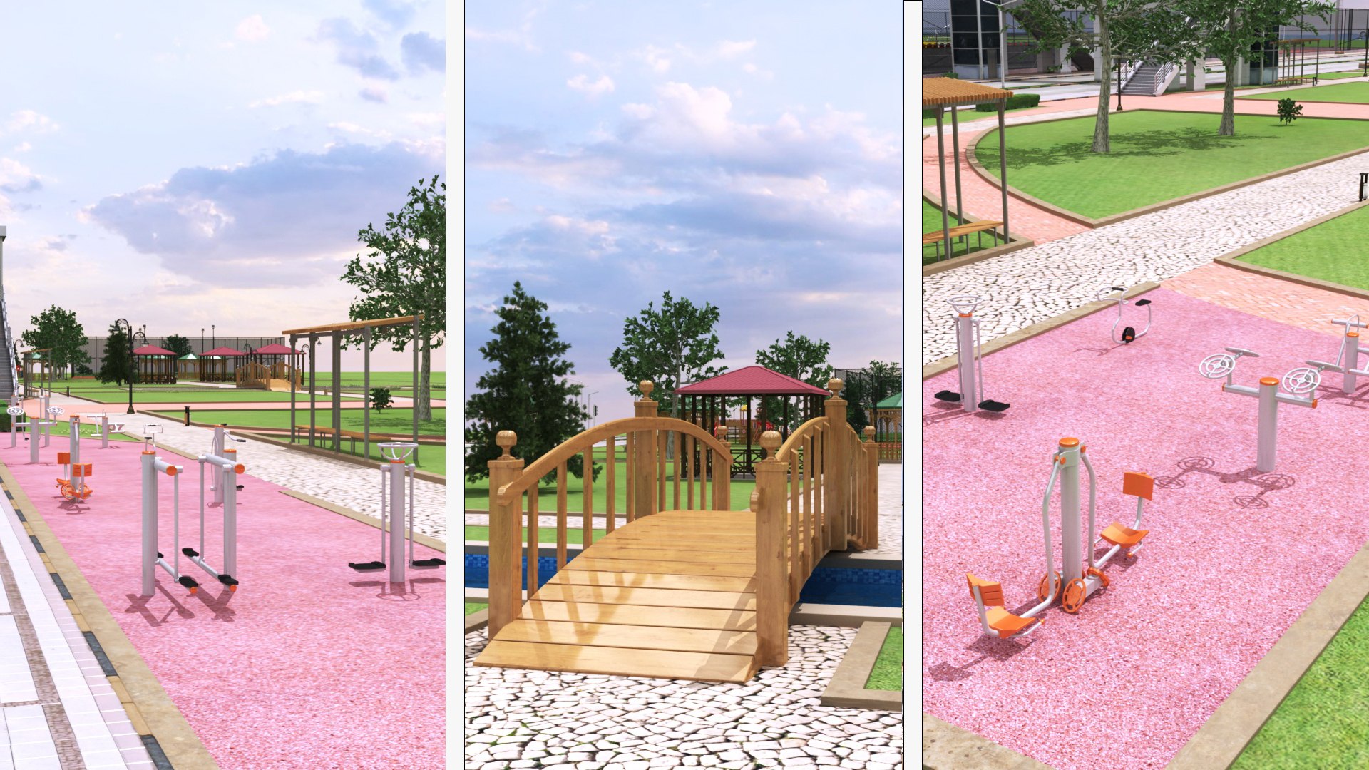 City Park Scane 3D - TurboSquid 2273930