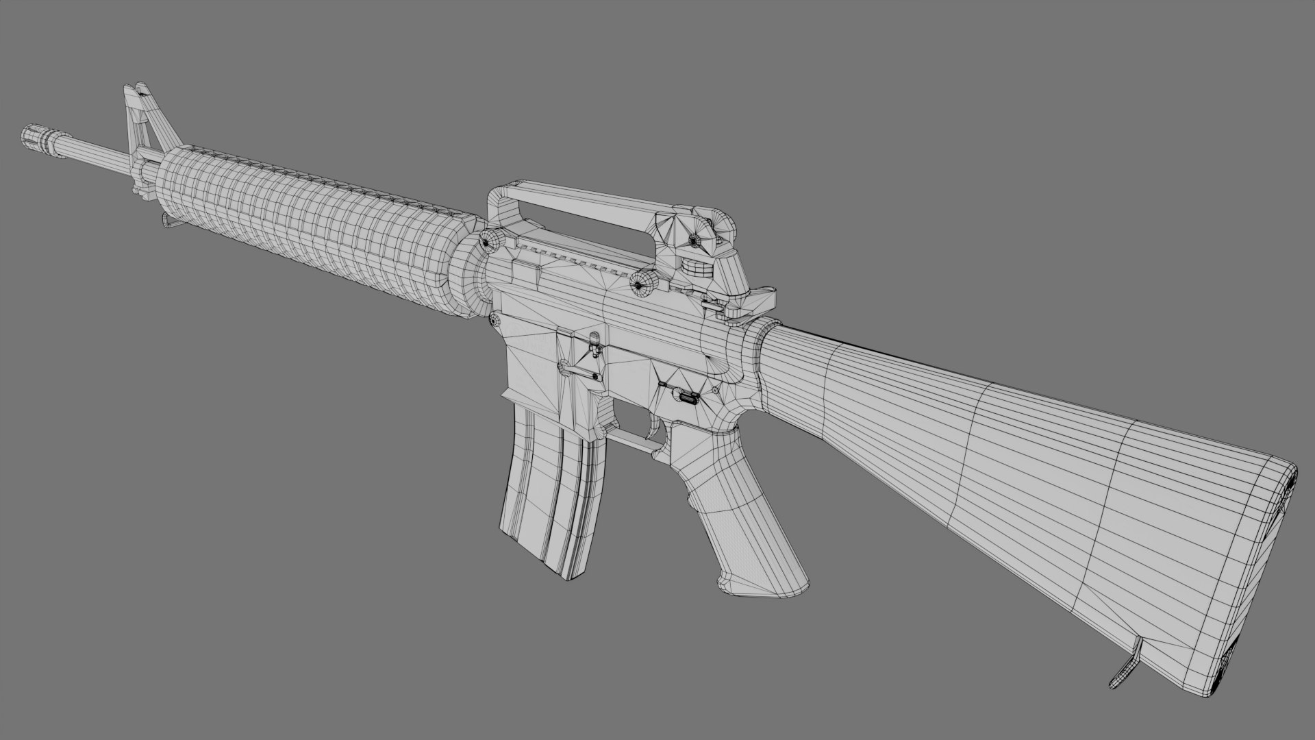 3D M16 Rifle Model - TurboSquid 1491604