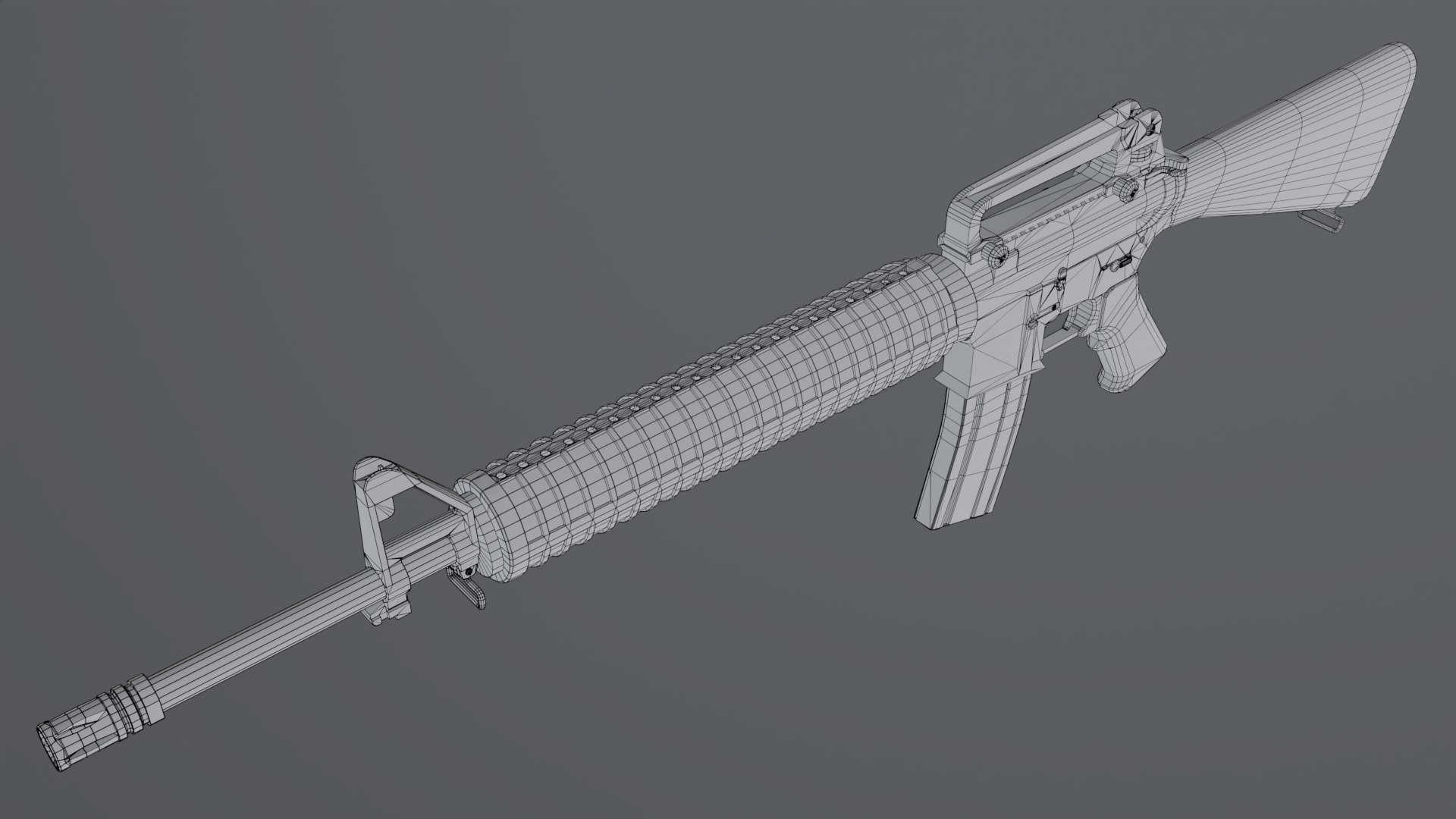 3D M16 Rifle Model - TurboSquid 1491604