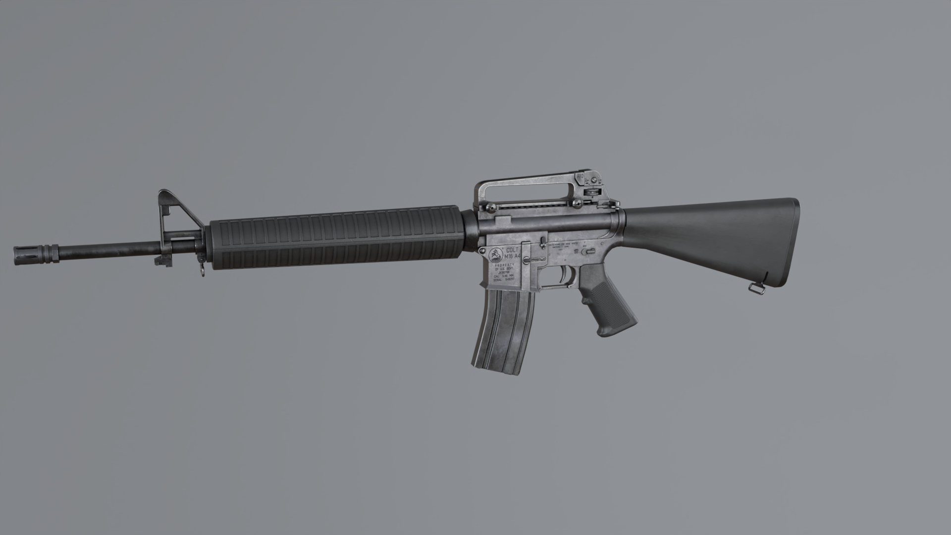3D M16 Rifle Model - TurboSquid 1491604