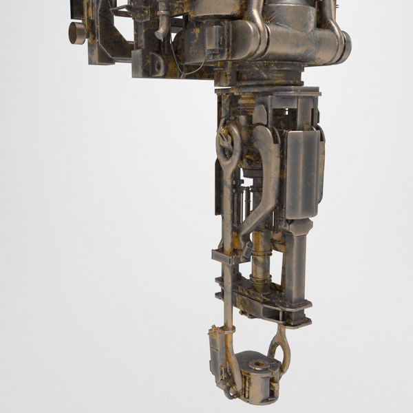 3d low-poly steampunk model