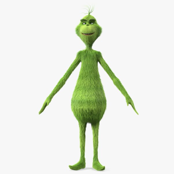 Personagem de desenho animado Grinch com pele manipulada Modelo 3D ...