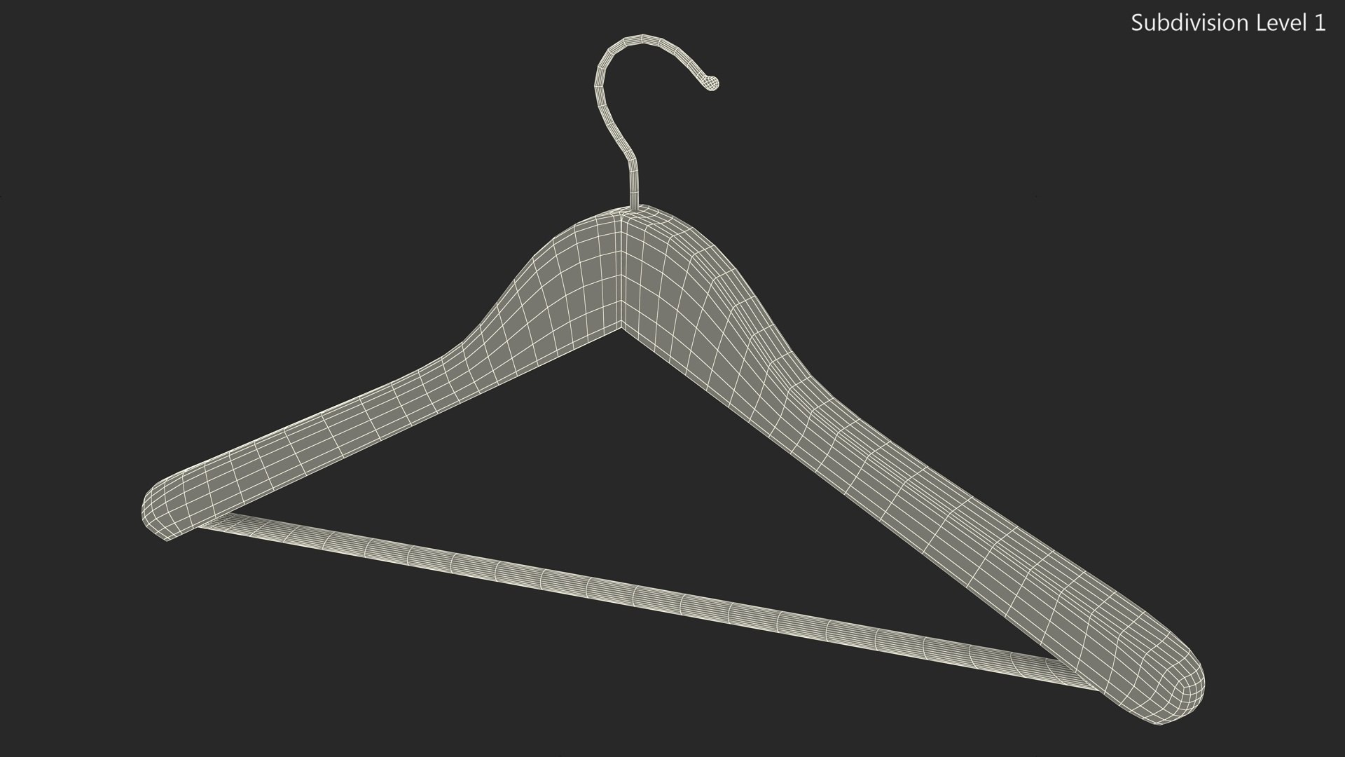 Wooden Coat Hanger 3D model - TurboSquid 2140338