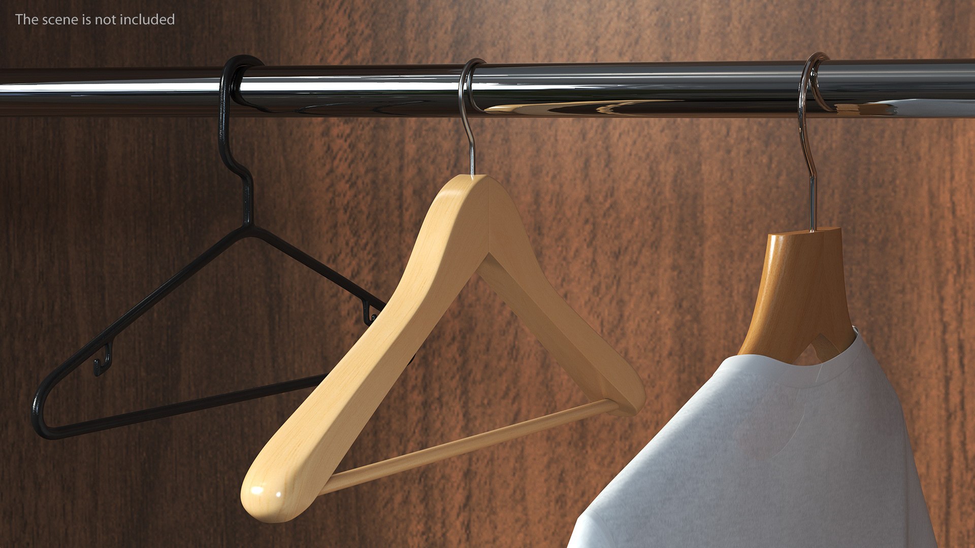 Wooden Coat Hanger 3D Model - TurboSquid 2140338