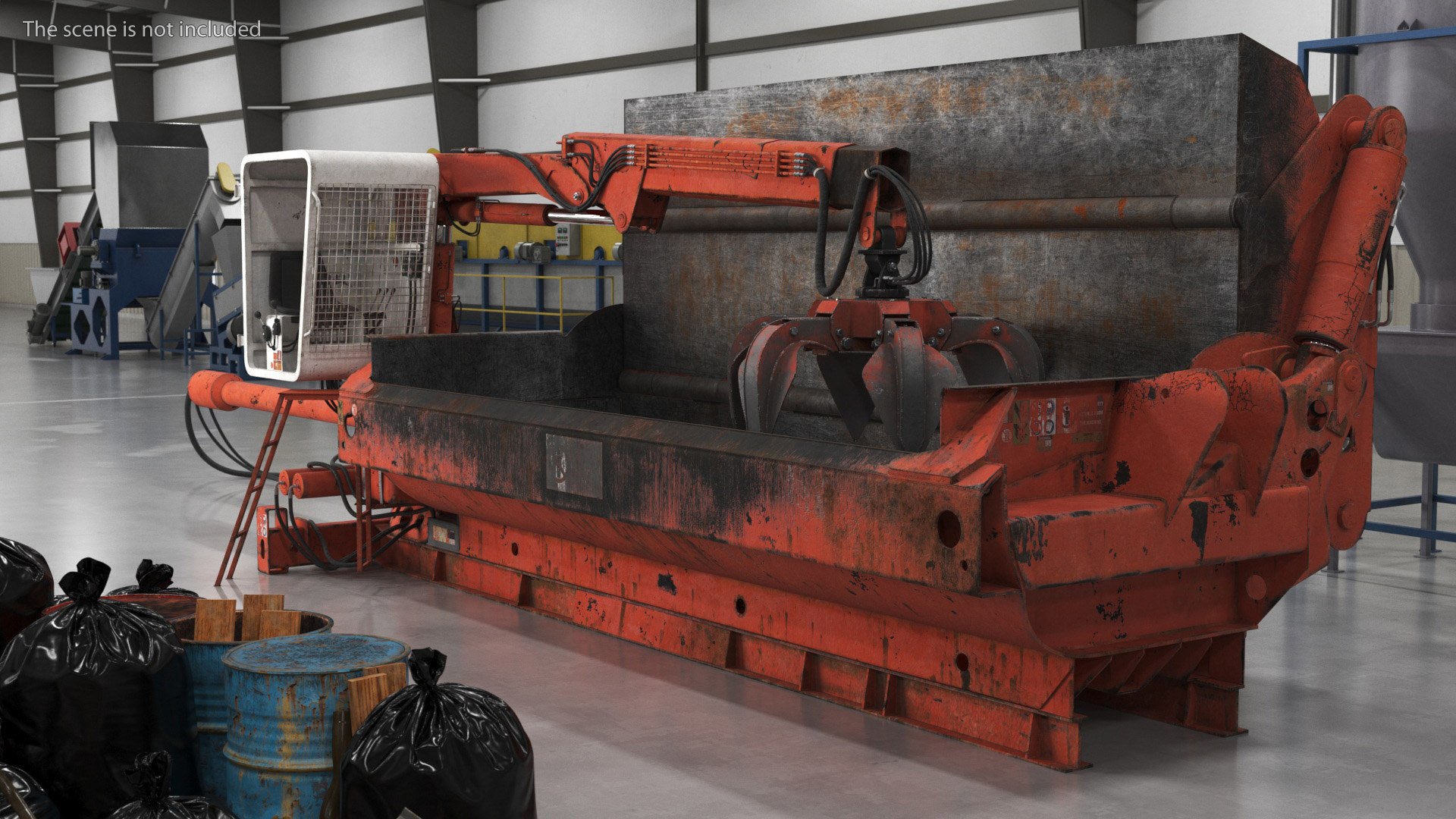 3D Portable Metal Baler Old - TurboSquid 2357053