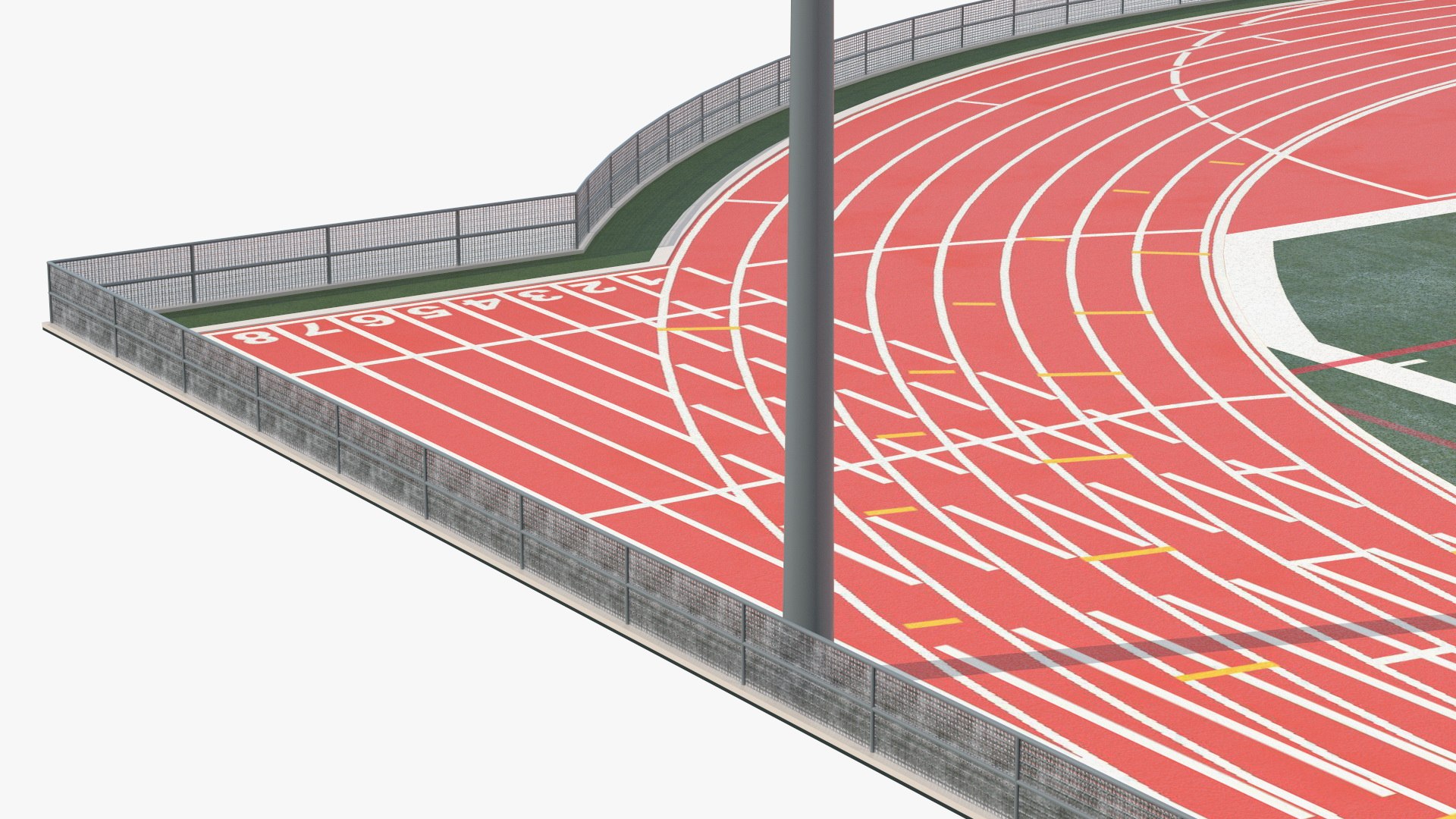 3D Athletic Running Track Stadium - TurboSquid 2163478