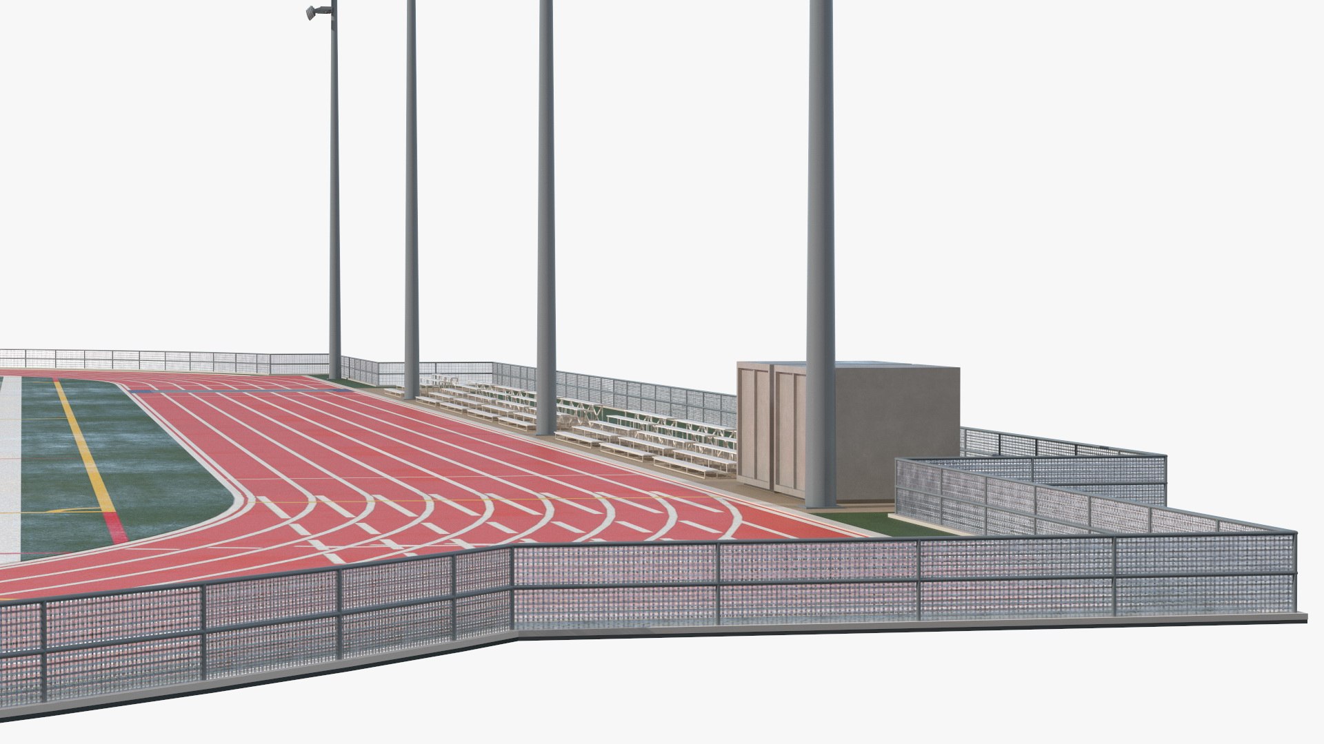 3D Athletic Running Track Stadium - TurboSquid 2163478