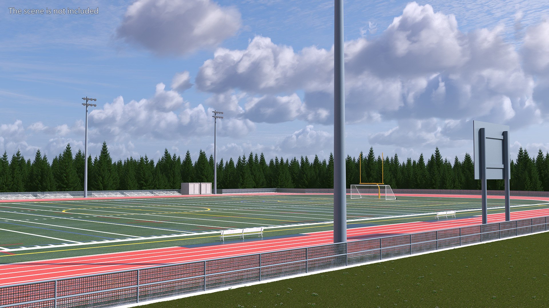 3D Athletic Running Track Stadium - TurboSquid 2163478