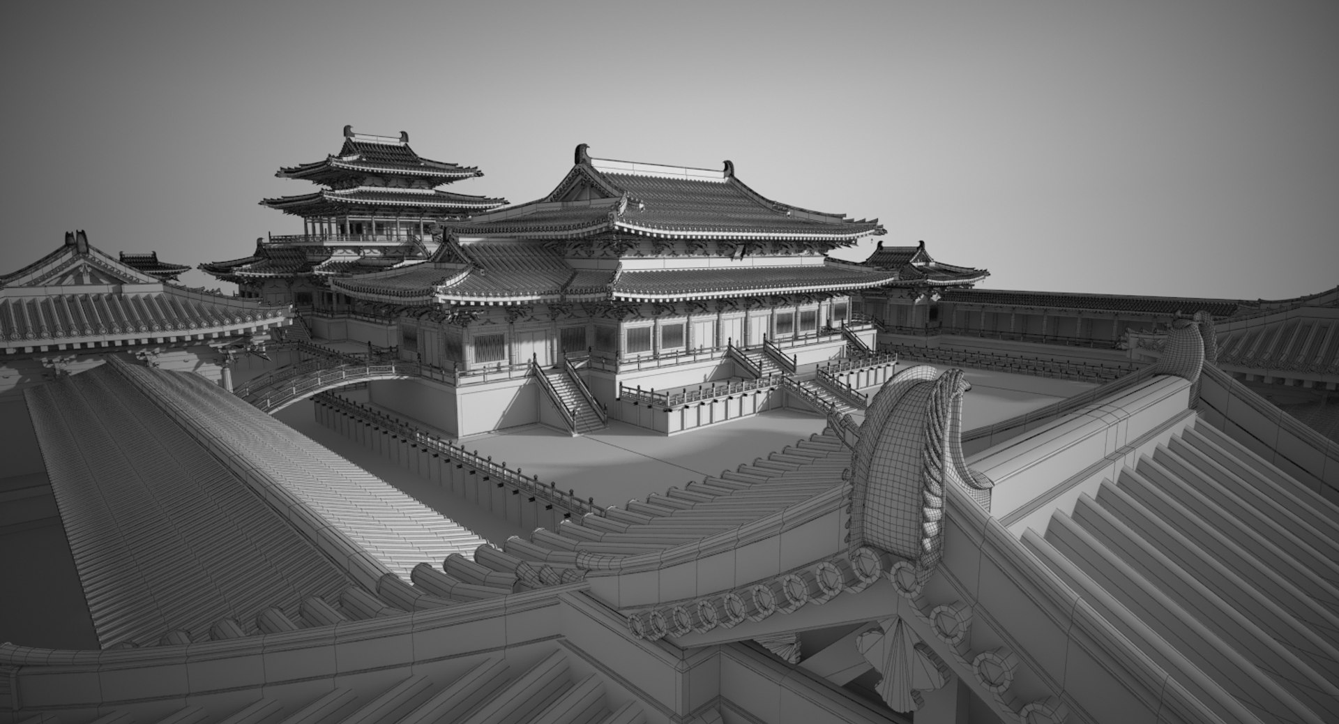 3d Model Chinese Palace