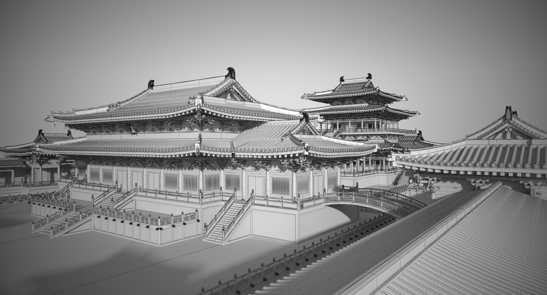 3d Model Chinese Palace
