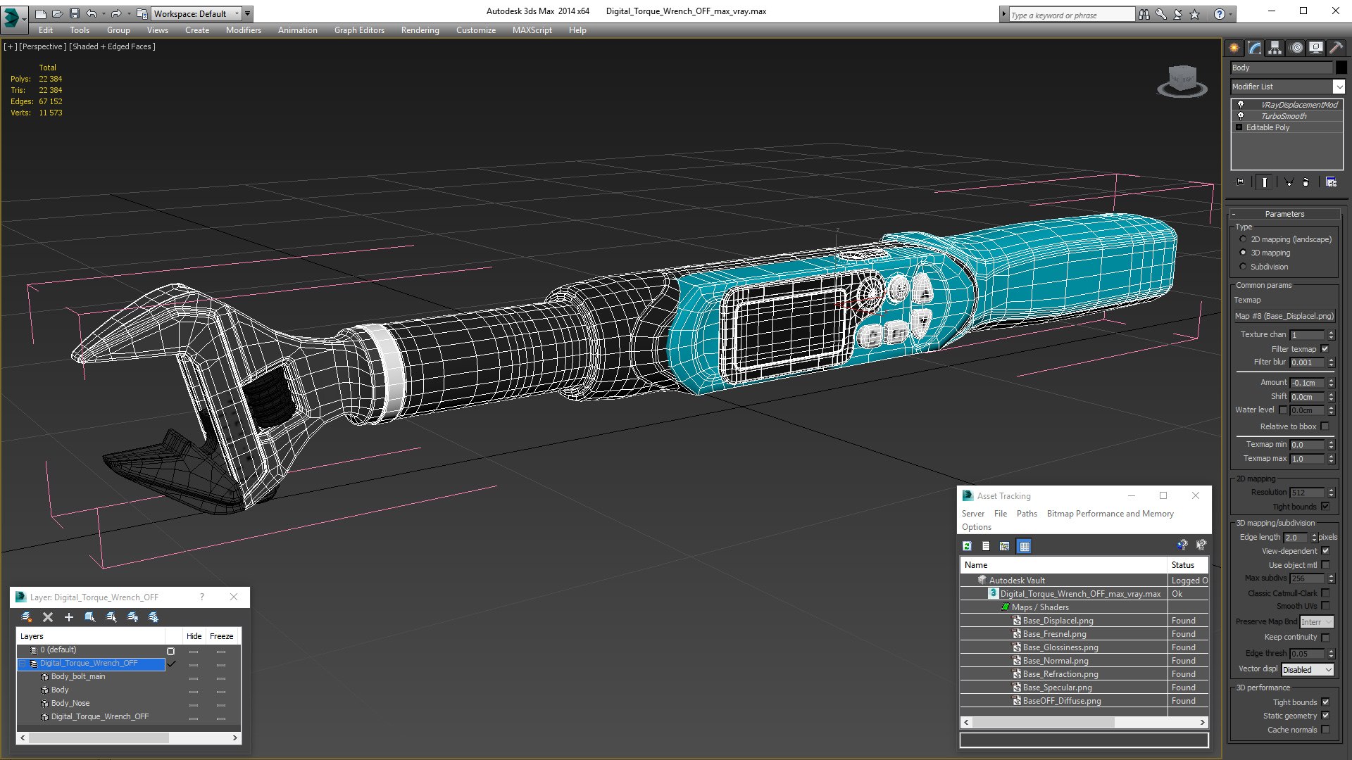 Digital Torque Wrench OFF 3D Model - TurboSquid 1771467