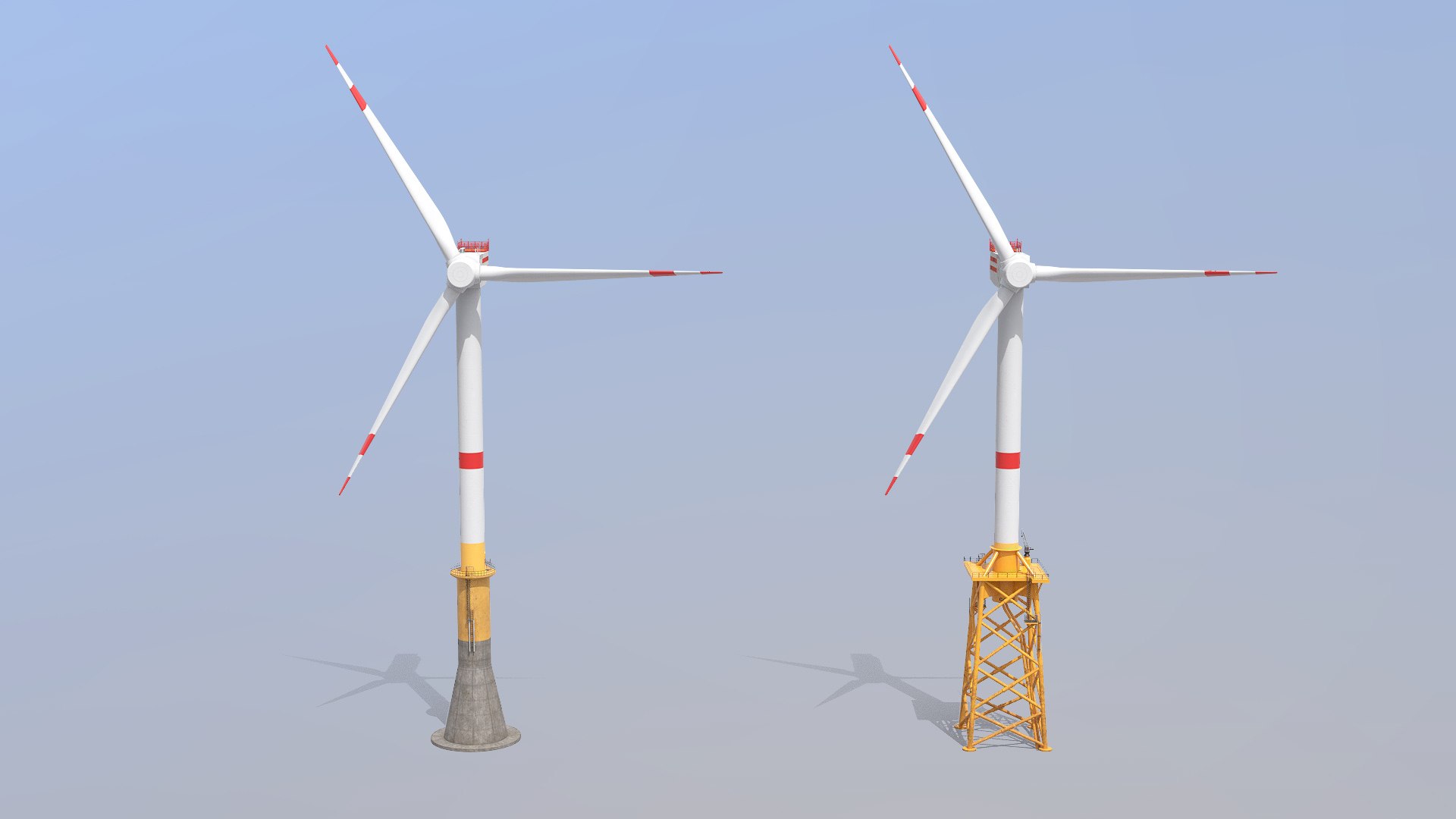 Offshore Wind Farm Model - TurboSquid 1998949