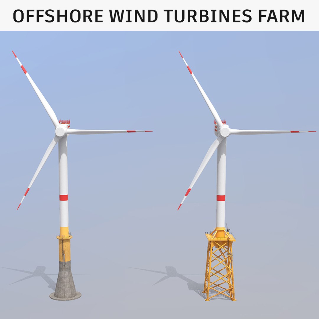 Offshore Wind Farm Model - TurboSquid 1998949