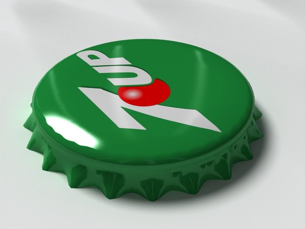 7up bottle tin cap 3d model