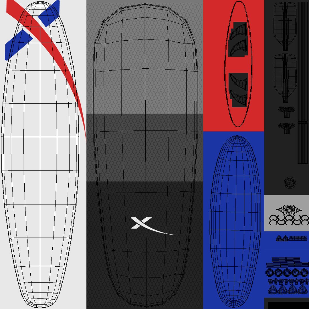 3D Stand Up Paddle Board 02 Model - TurboSquid 1912951
