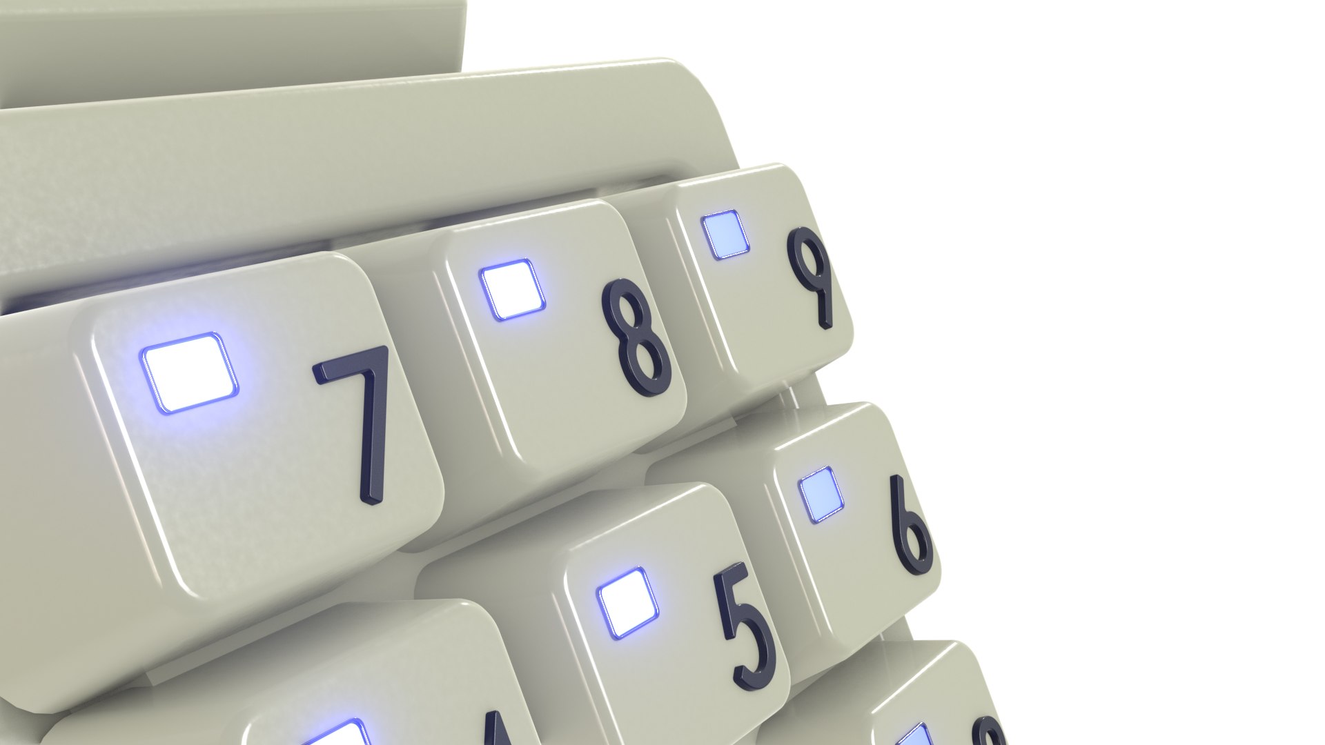 3D Keypad Watch Model - TurboSquid 1857229