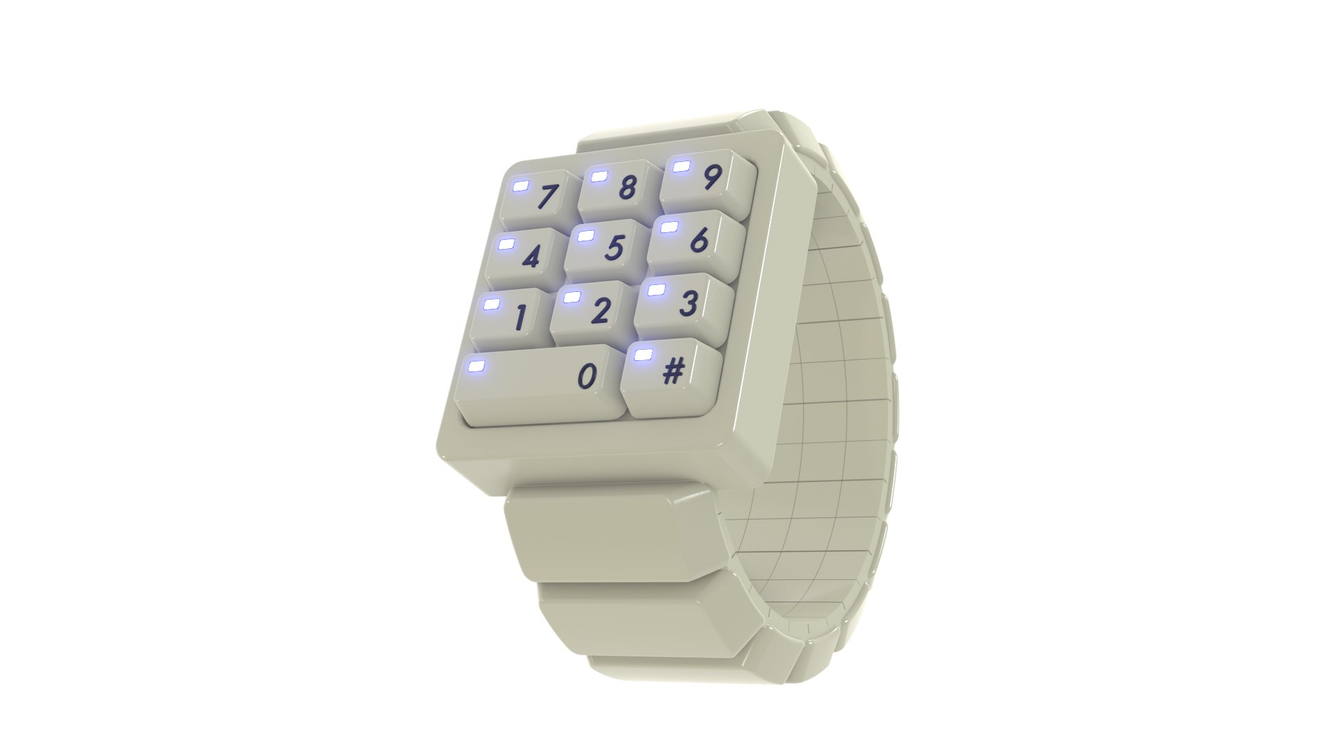 3D Keypad Watch Model - TurboSquid 1857229