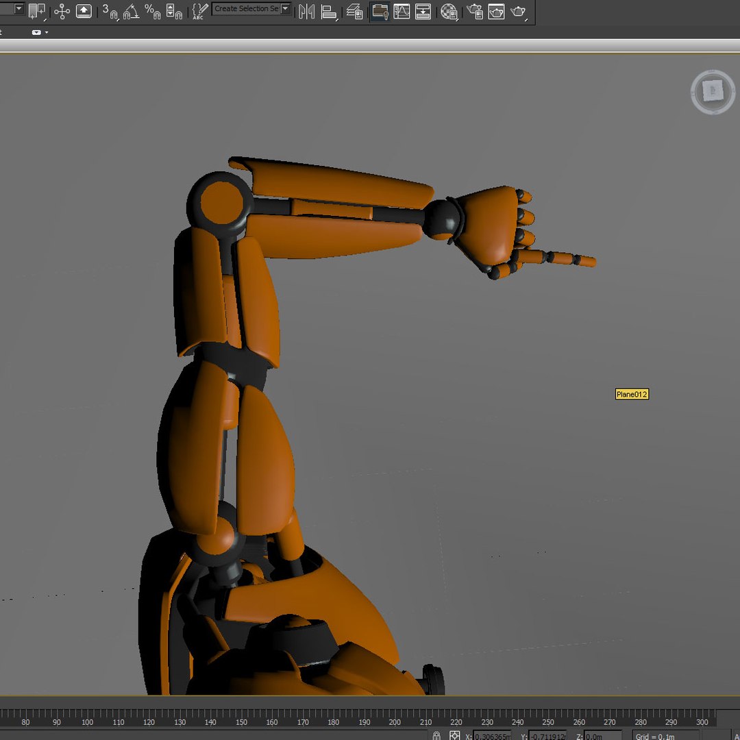 3d Robot Rigged Model