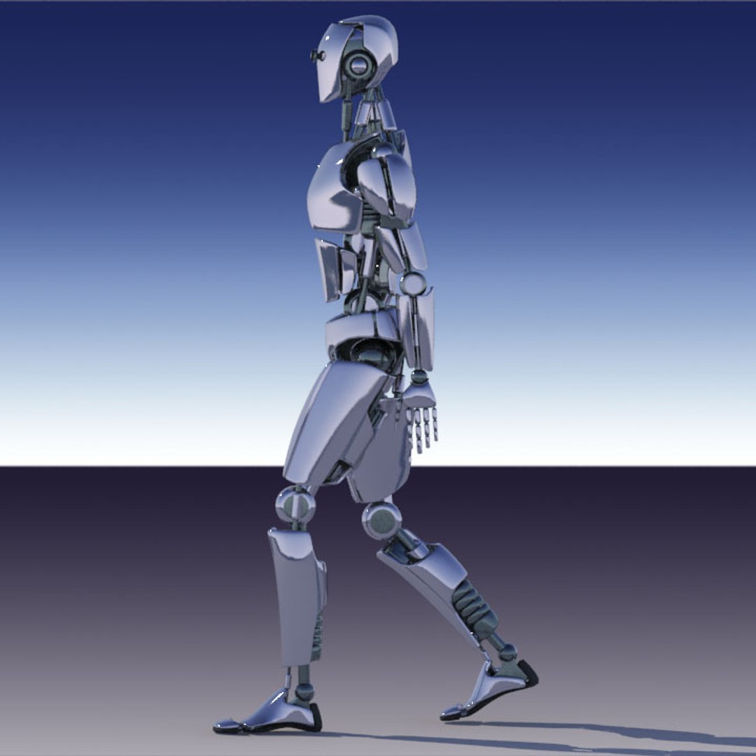 3d Robot Rigged Model