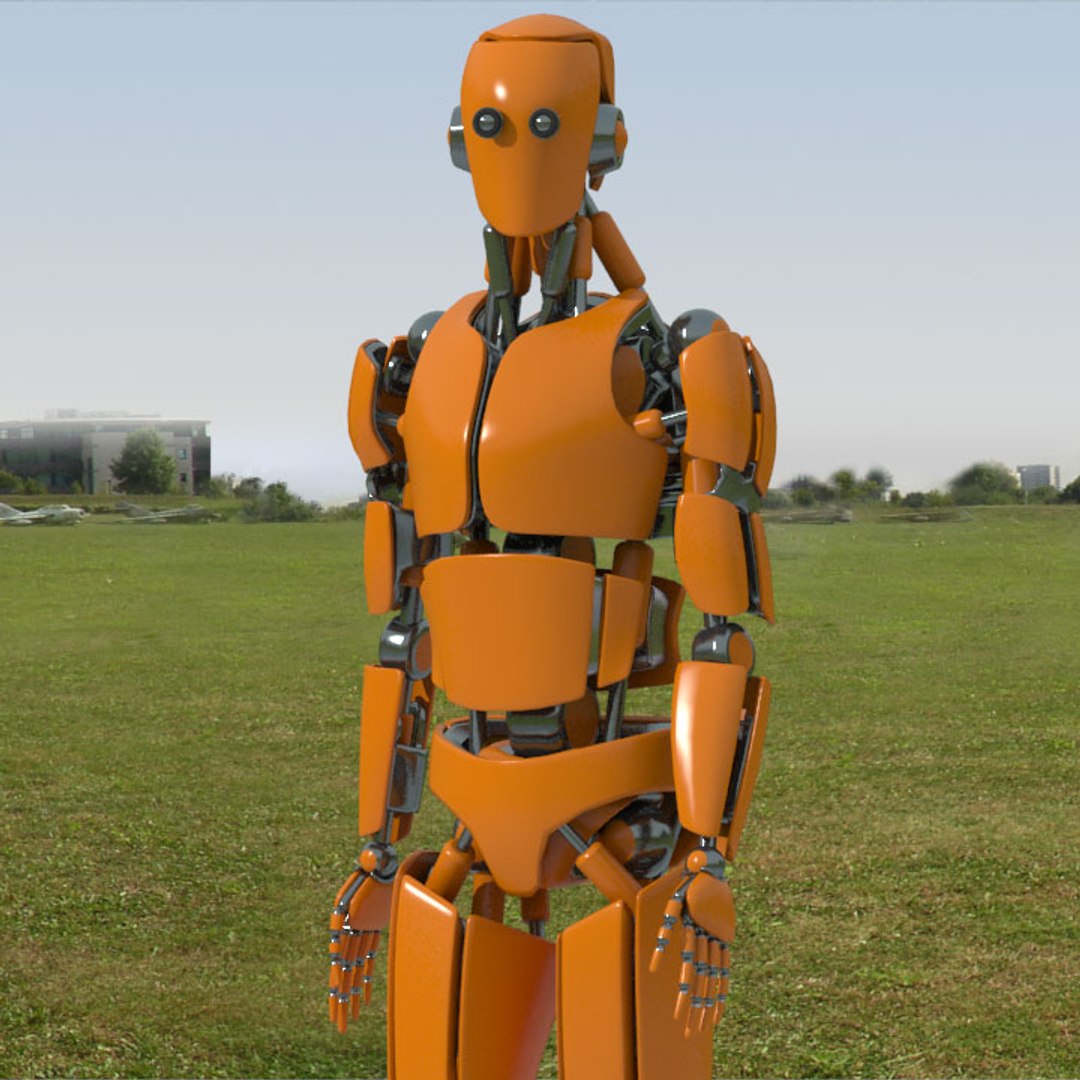 3d Robot Rigged Model