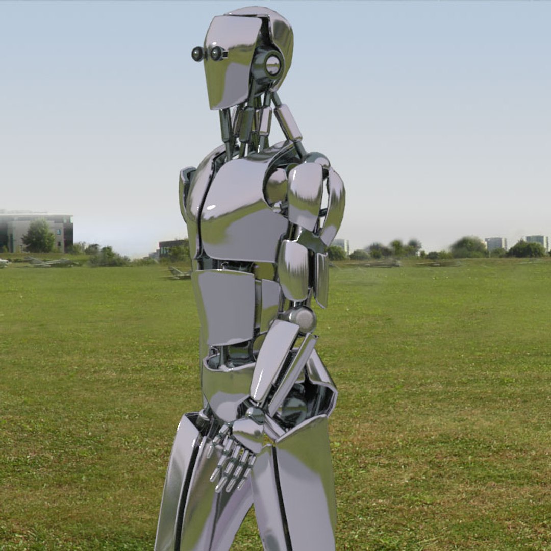 3d Robot Rigged Model