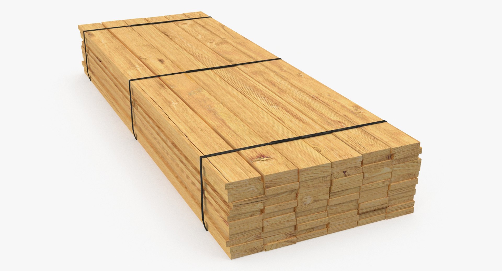 3D industrial lumber package model - TurboSquid 1297014