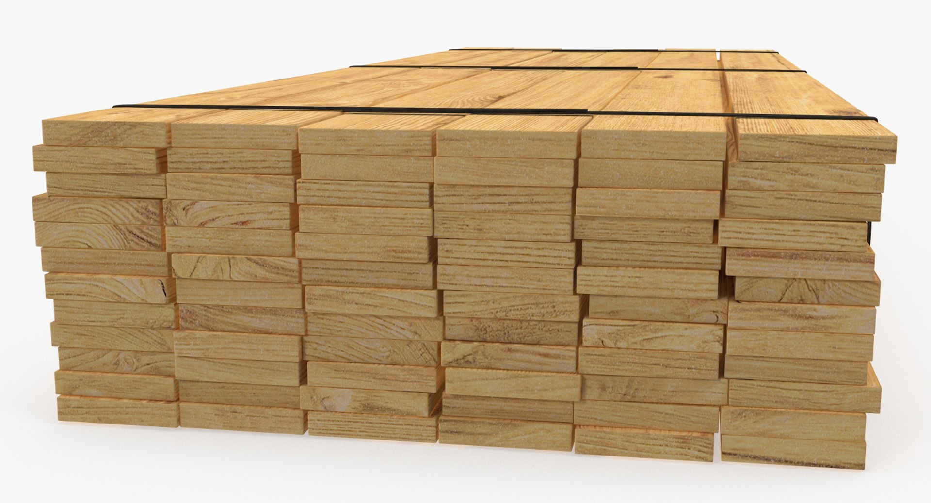 3D Industrial Lumber Package Model - TurboSquid 1297014