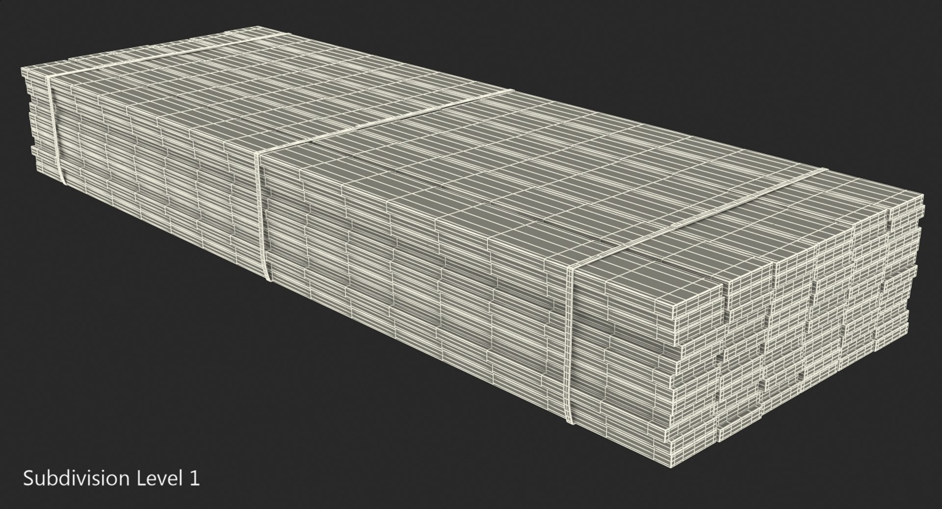 3D Industrial Lumber Package Model - TurboSquid 1297014