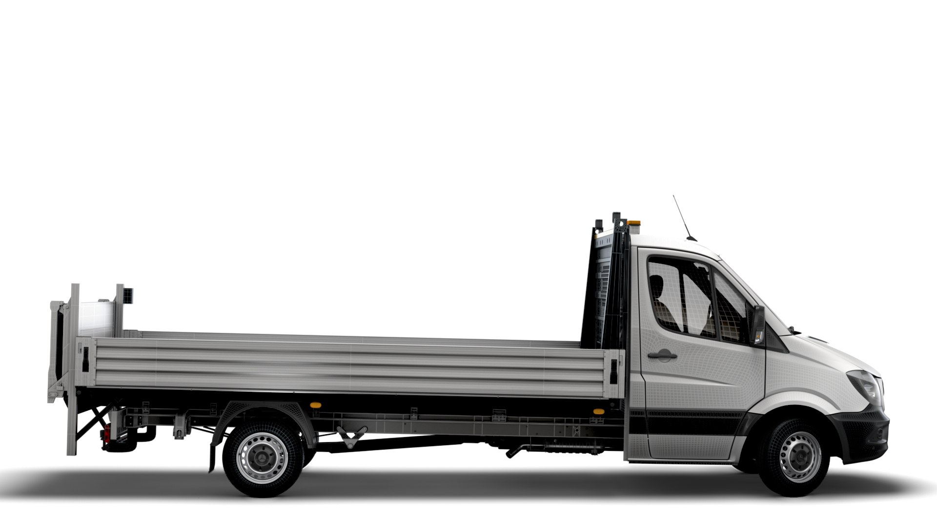 Mercedes Benz Sprinter Dropside Tail Lift 2018 3D Model - TurboSquid ...