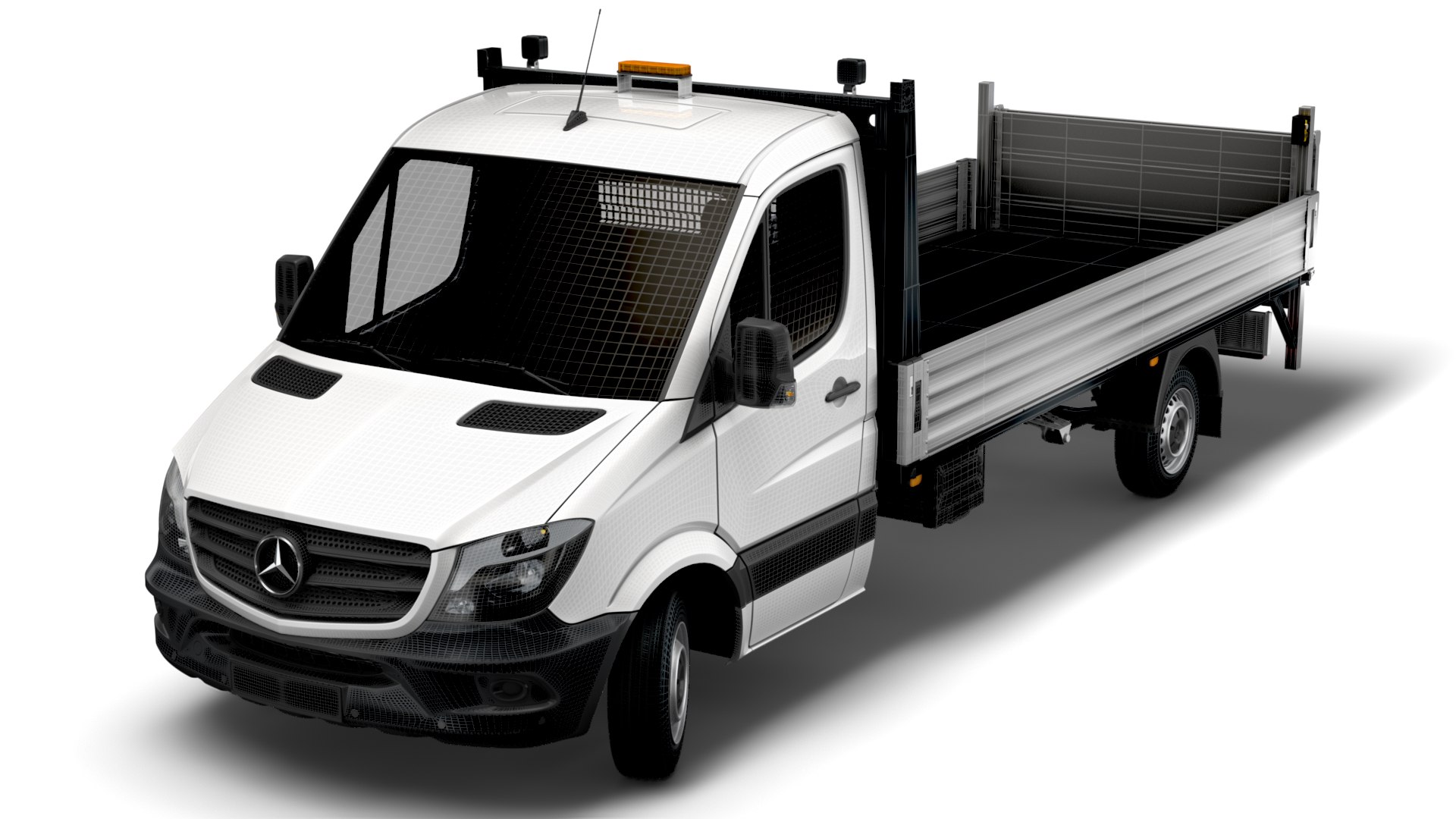 Mercedes Benz Sprinter Dropside Tail Lift 2018 3D Model - TurboSquid ...