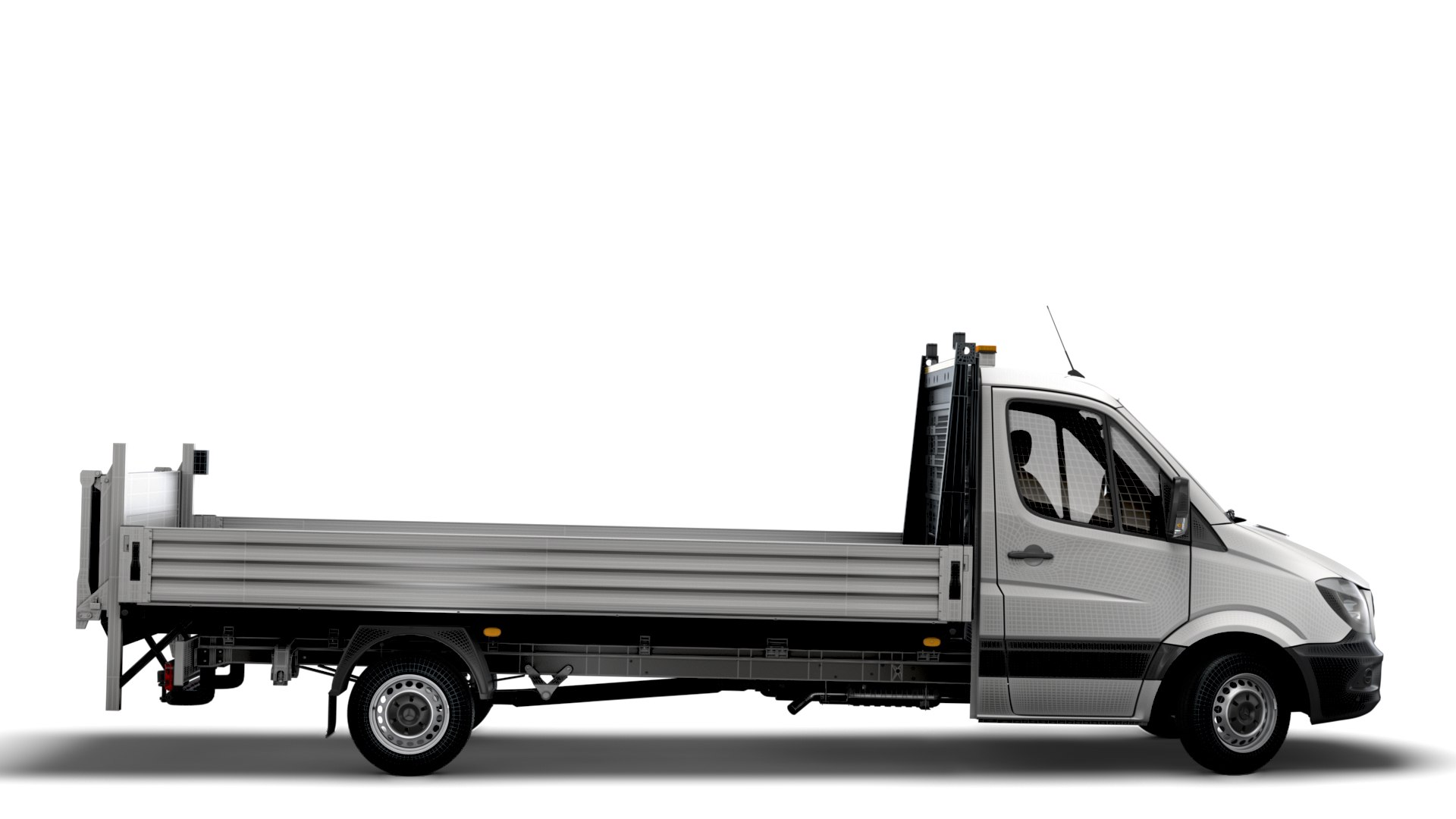 Mercedes Benz Sprinter Dropside Tail Lift 2018 3D Model - TurboSquid ...