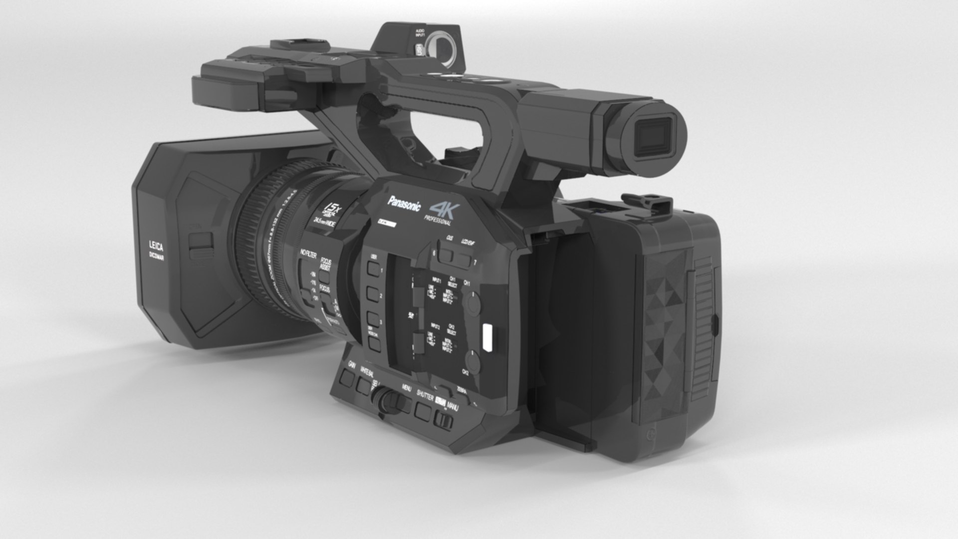 3D Panasonic Ag-UX90 4K Professional Camcorder - TurboSquid 2234649