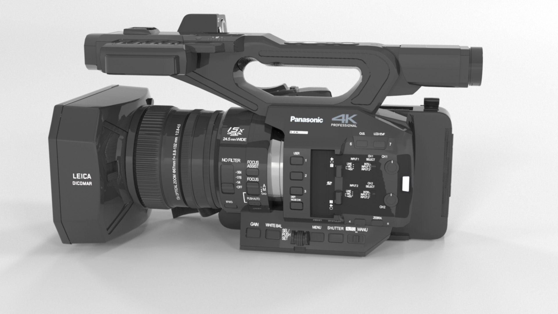 3D Panasonic Ag-UX90 4K Professional Camcorder - TurboSquid 2234649