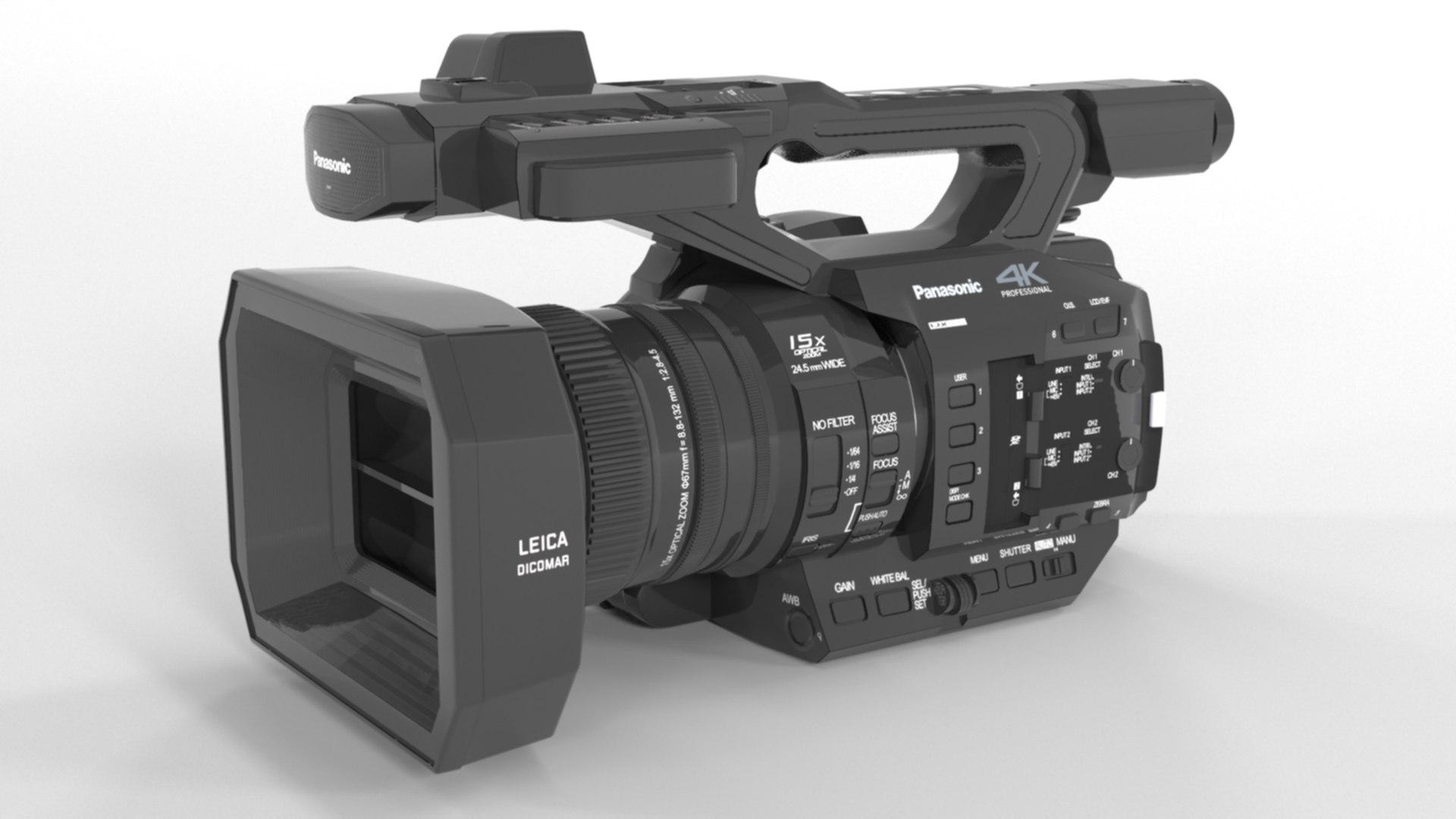 3D Panasonic Ag-UX90 4K Professional Camcorder - TurboSquid 2234649