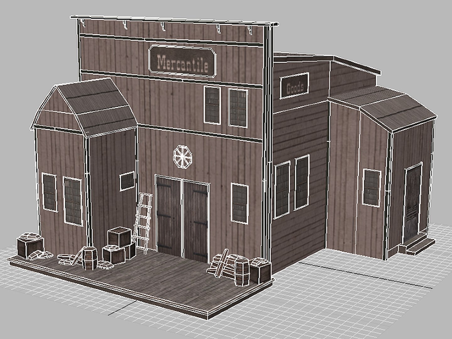 Western Store 3d Model