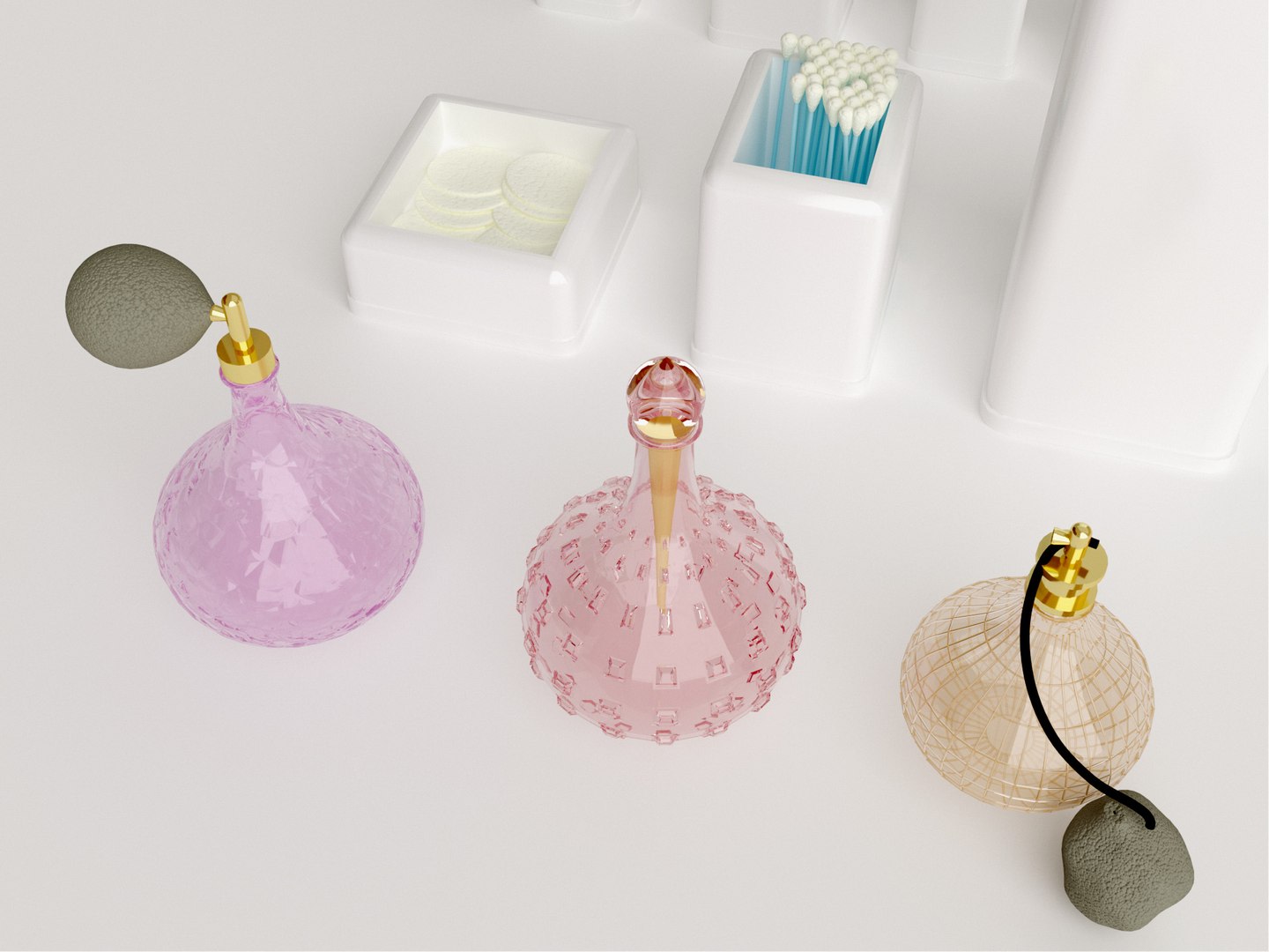 3d Cosmetics Perfume Model