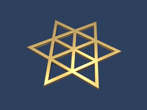 Star david model - TurboSquid 1429644