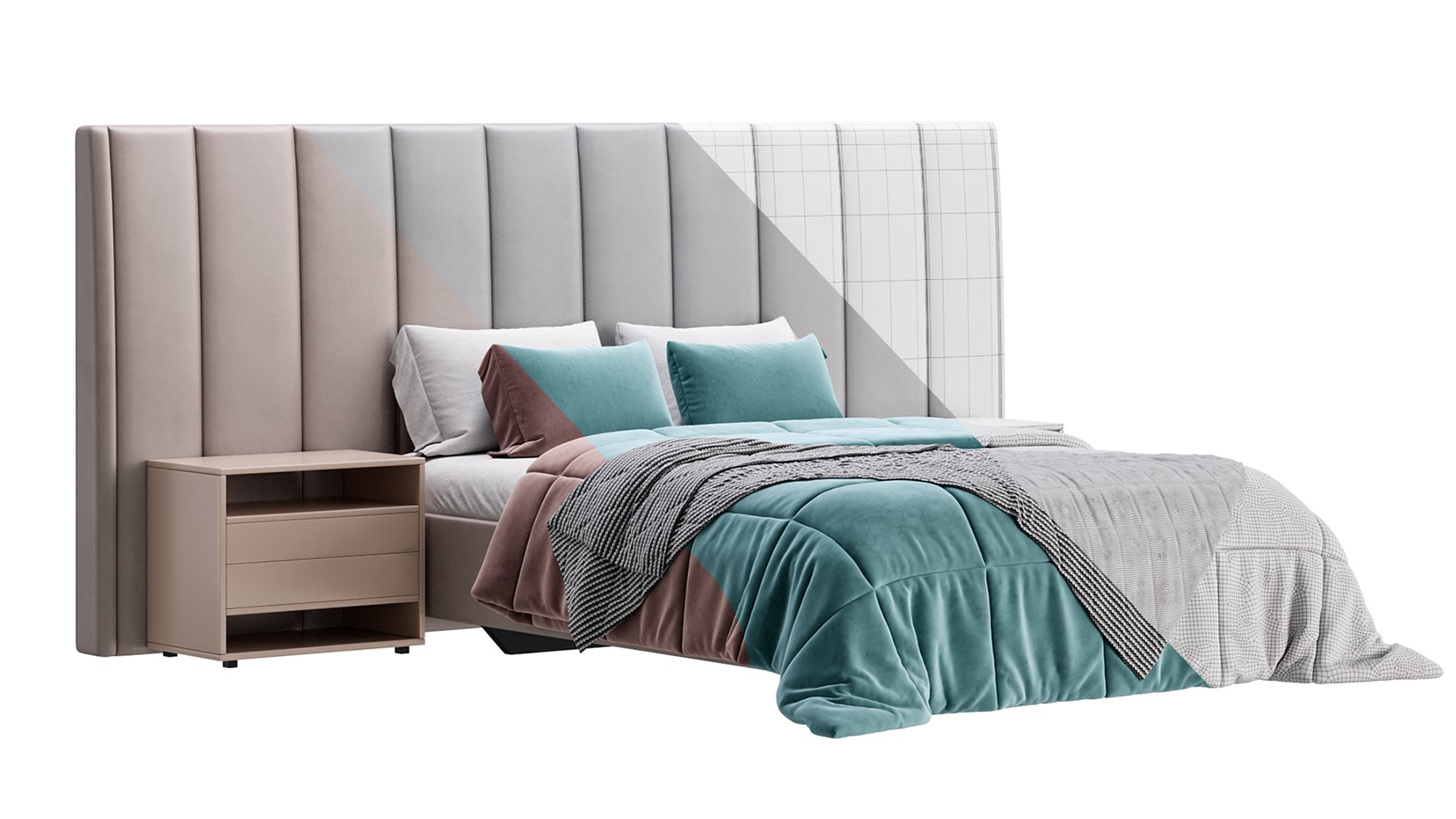 Nikay II Bed Model - TurboSquid 2196044