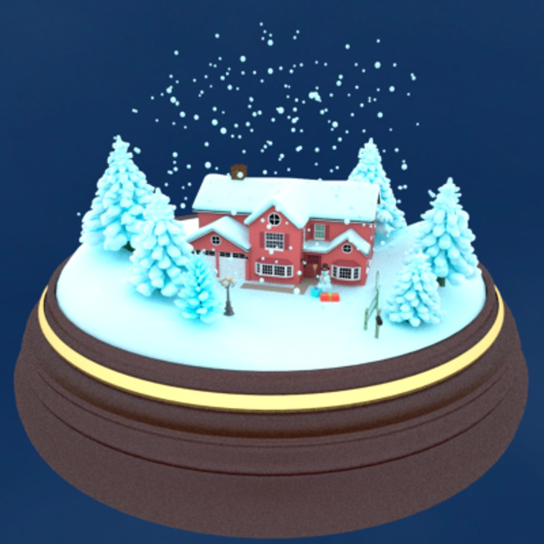 3d Snow Globe Model