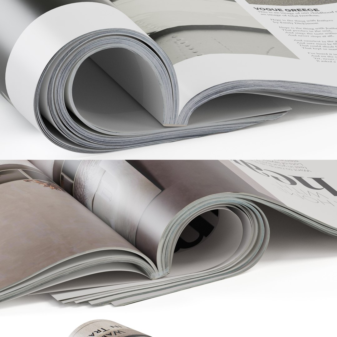 Magazines Rolled 3D Model - TurboSquid 1767155